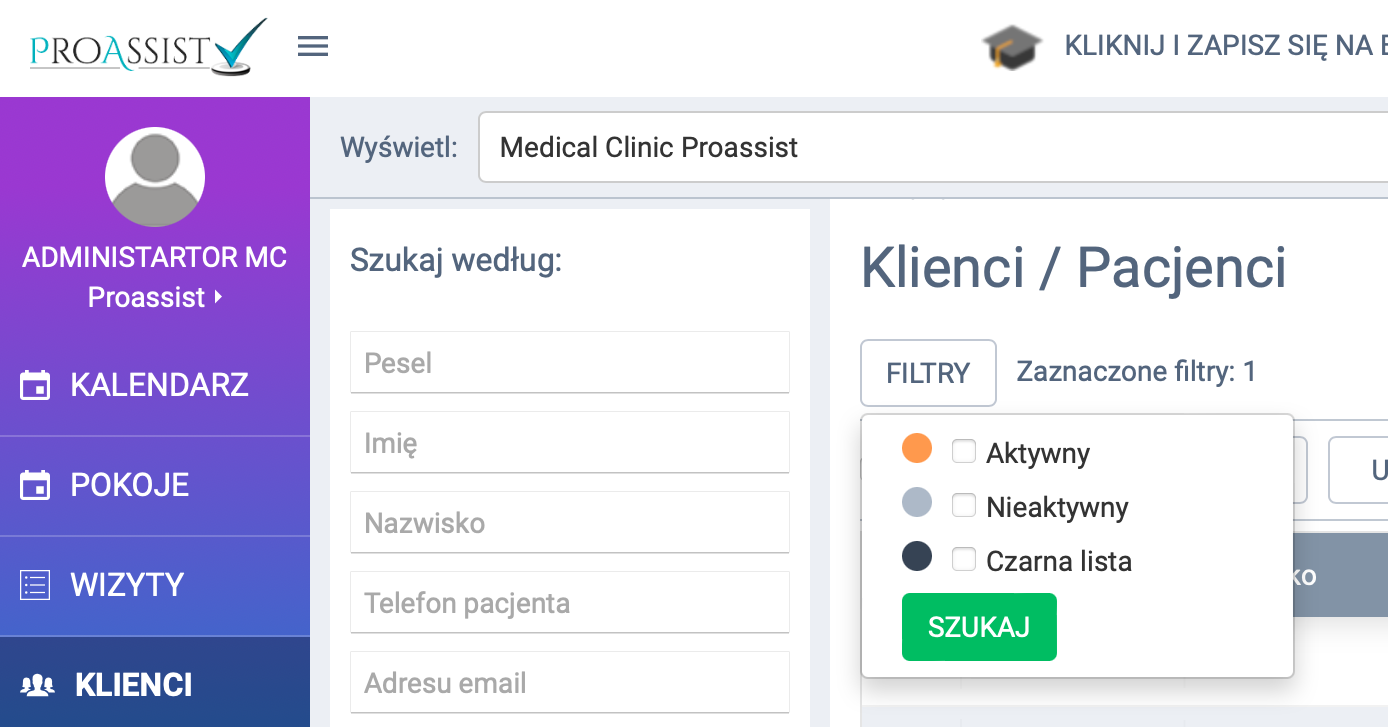 Numeracja dokumentacji medycznej pacjentów – Proassist - System do zarządzania gabinetem i ...